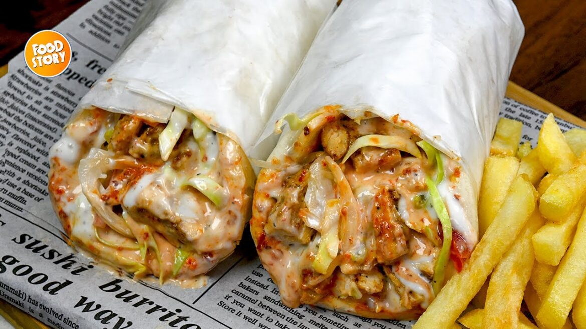Authentic Chicken Shawarma Recipe at home,New Shawarma Recipe by Samina ...