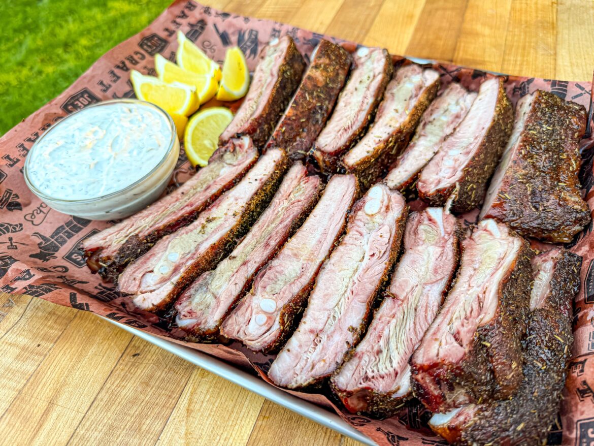 Smoked Greek Style Ribs - Dining and Cooking