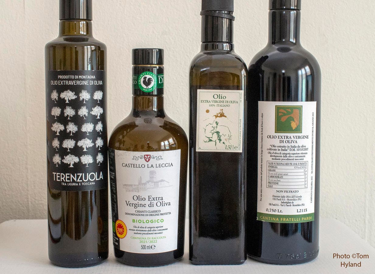 Tasting Italian Olive Oils From Tuscany, Liguria, Umbria And Abruzzo ...