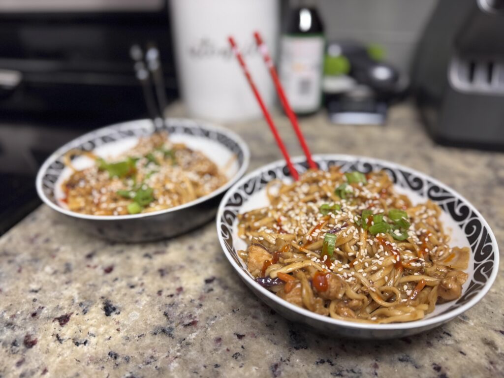 First Ever Meal | Umami Ginger Chicken Lo Mein - Dining and Cooking