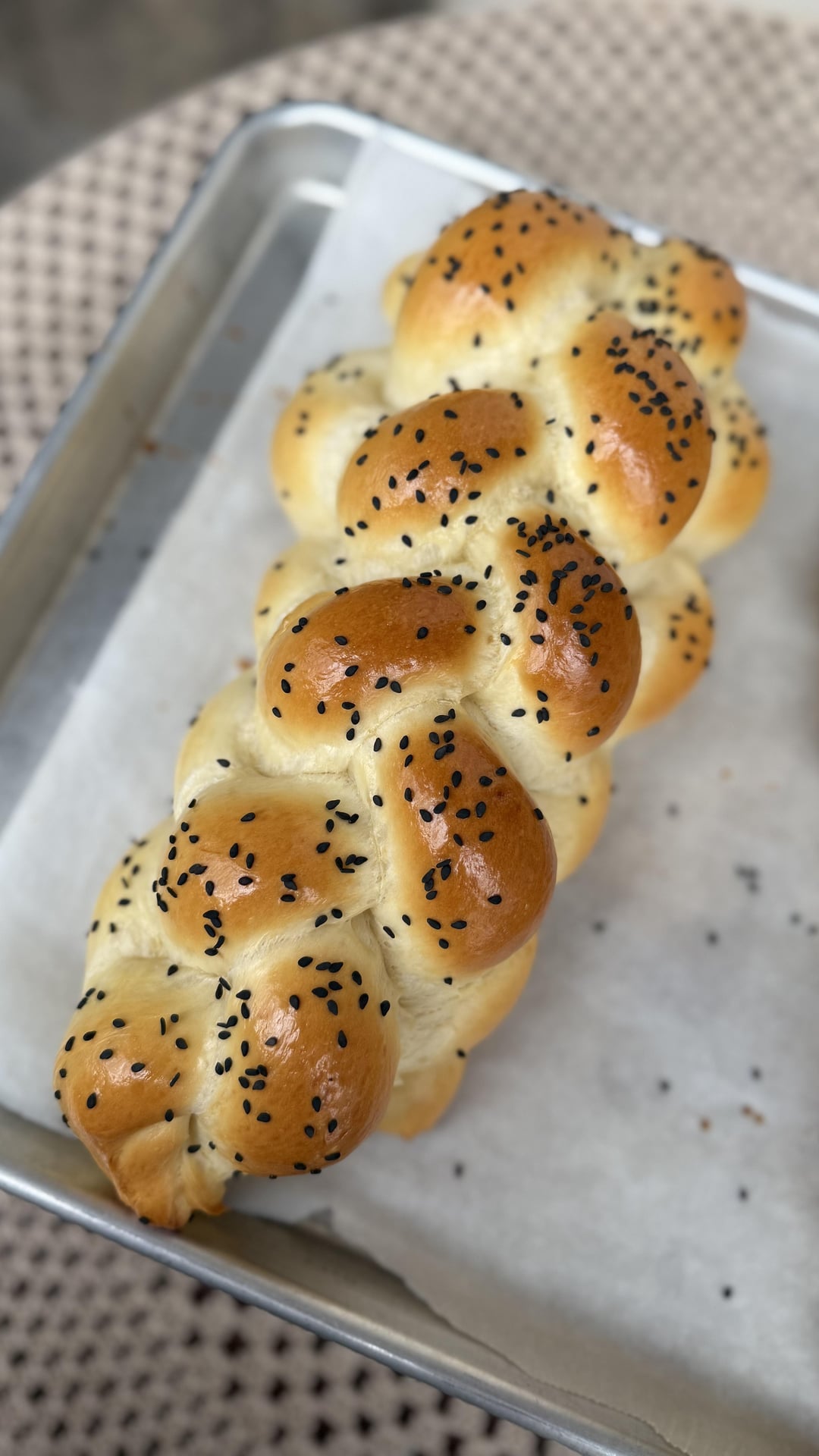 Freshly baked Challah bread - Dining and Cooking