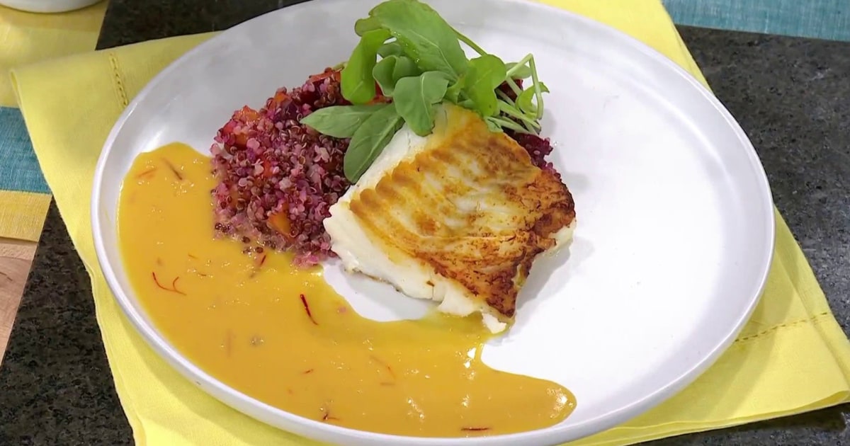 Pan-Seared Cod with Quinoa, Beets and Saffron: Get the Recipe! - Dining ...
