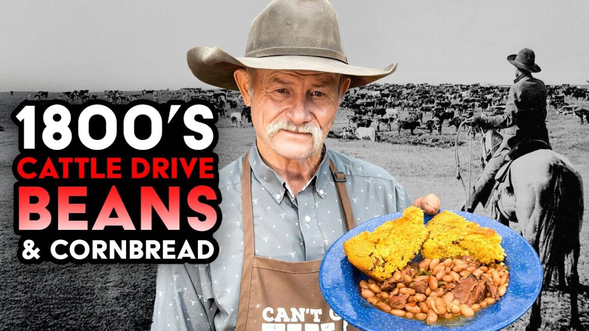 Cowboy Beans and Cast Iron Cornbread from the 1800s Cattle Drives ...