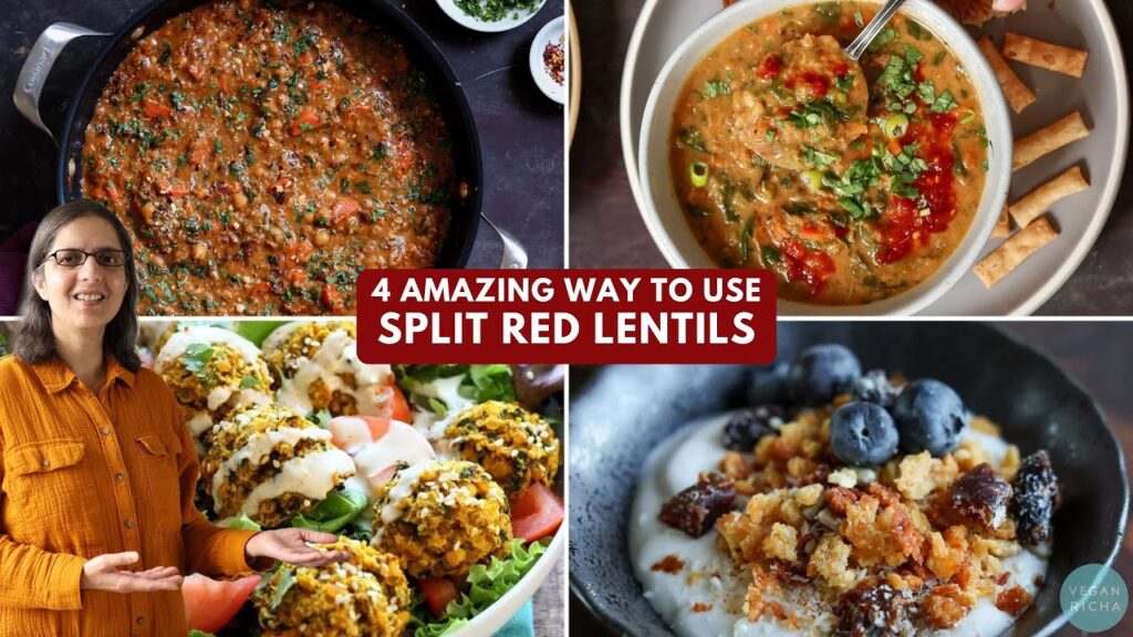 Got some SPLIT RED LENTILS in the pantry? Here're are 4 RECIPES for you ...