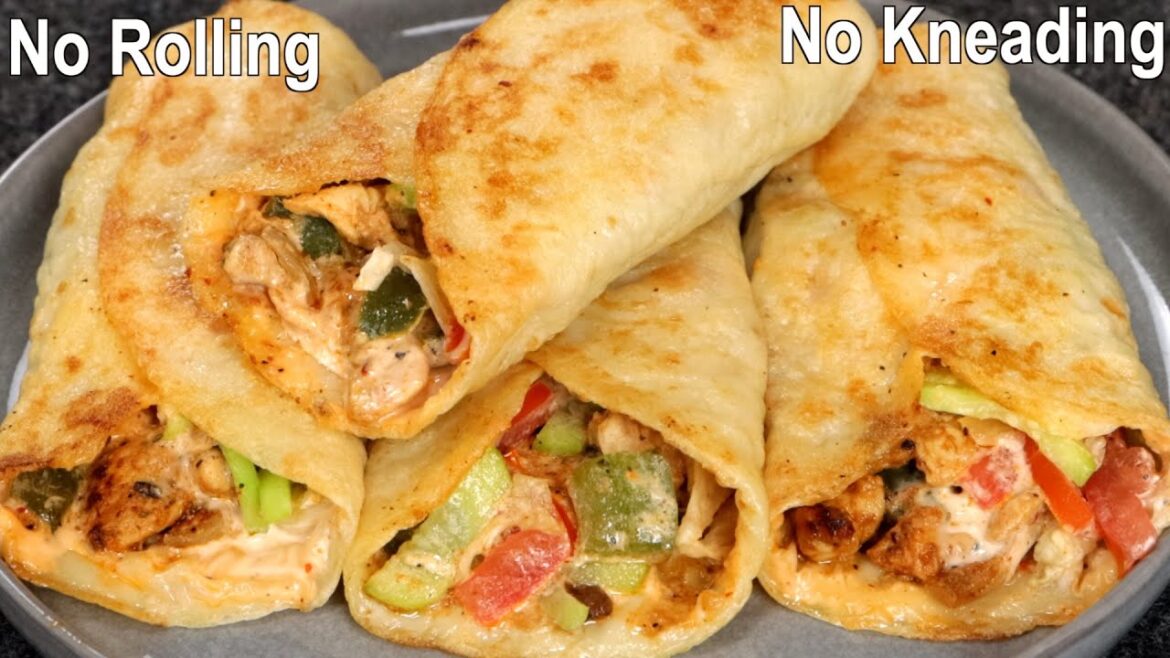 Never have I ever eaten such delicious chicken wrap recipe ! Chicken ...
