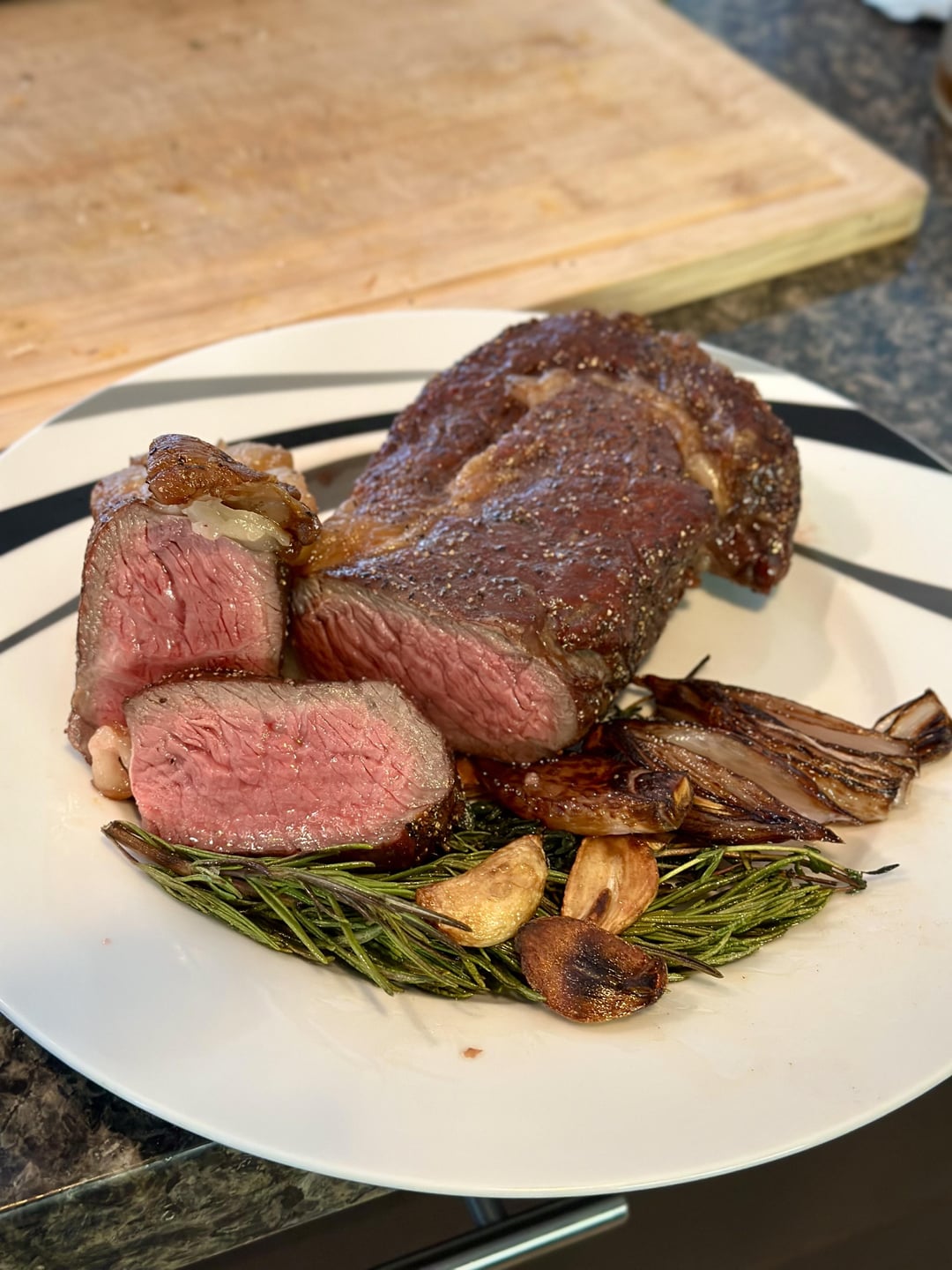 I seared for only 45 sec per side, why still so much grey band ...