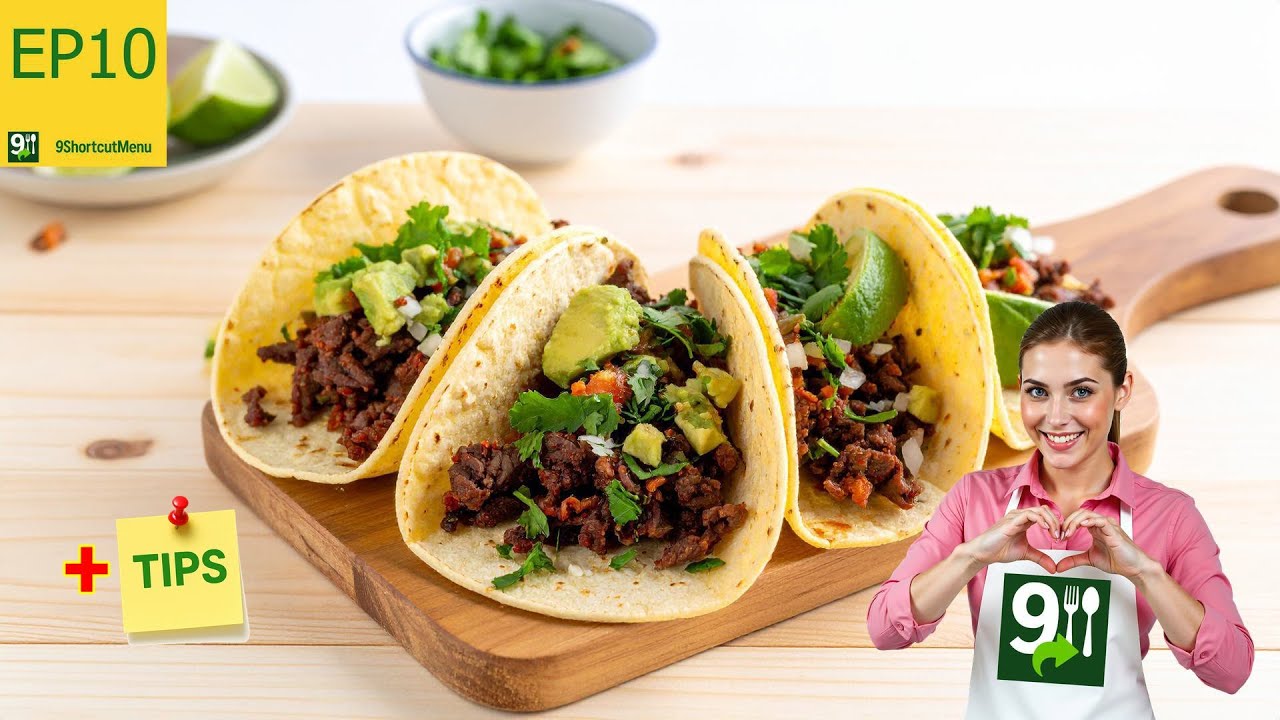 Beef Tacos Recipe Homemade Ground Beef Taco! fast easy steps by ...