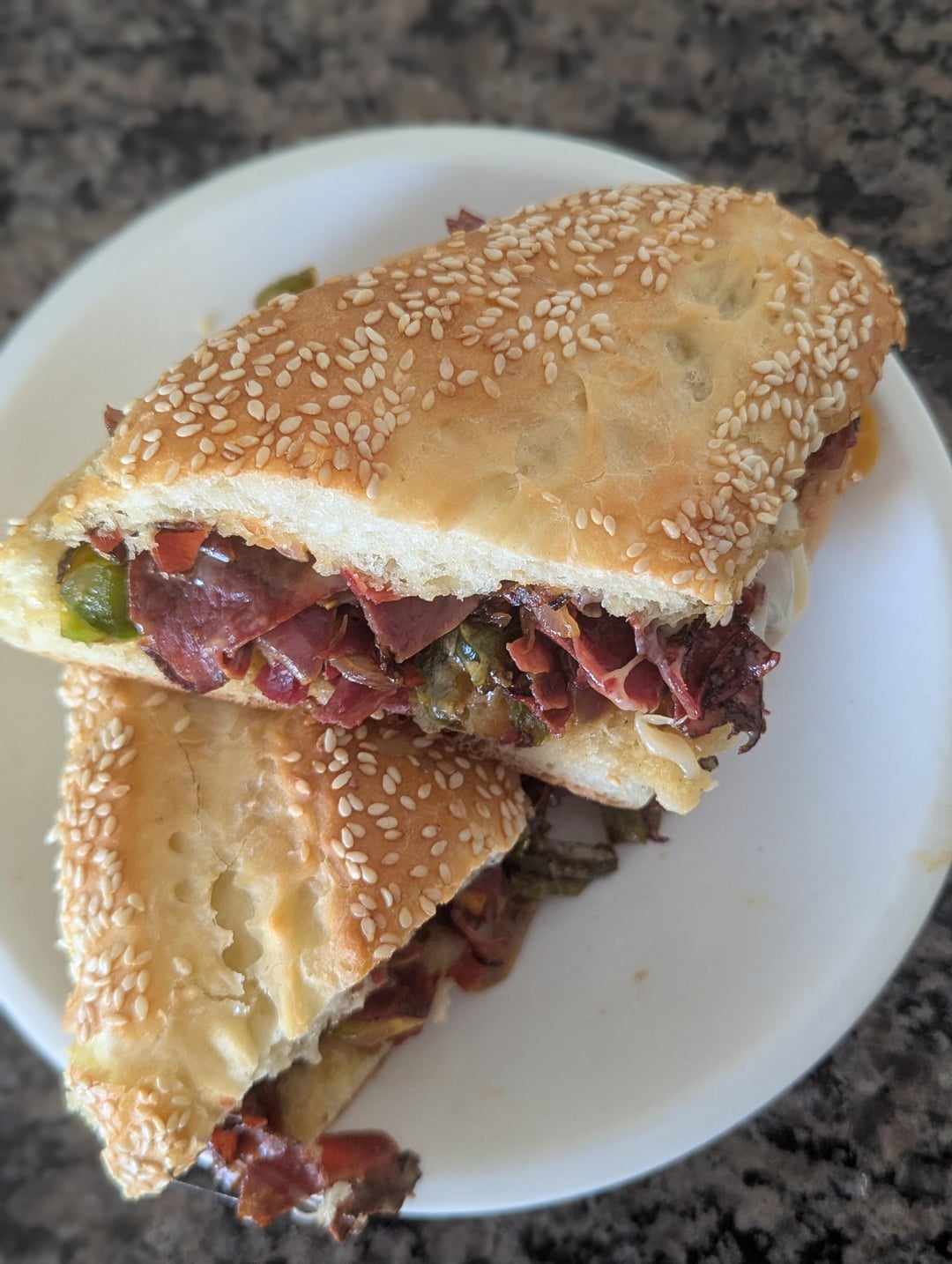 Roast beef on homemade bun - Dining and Cooking