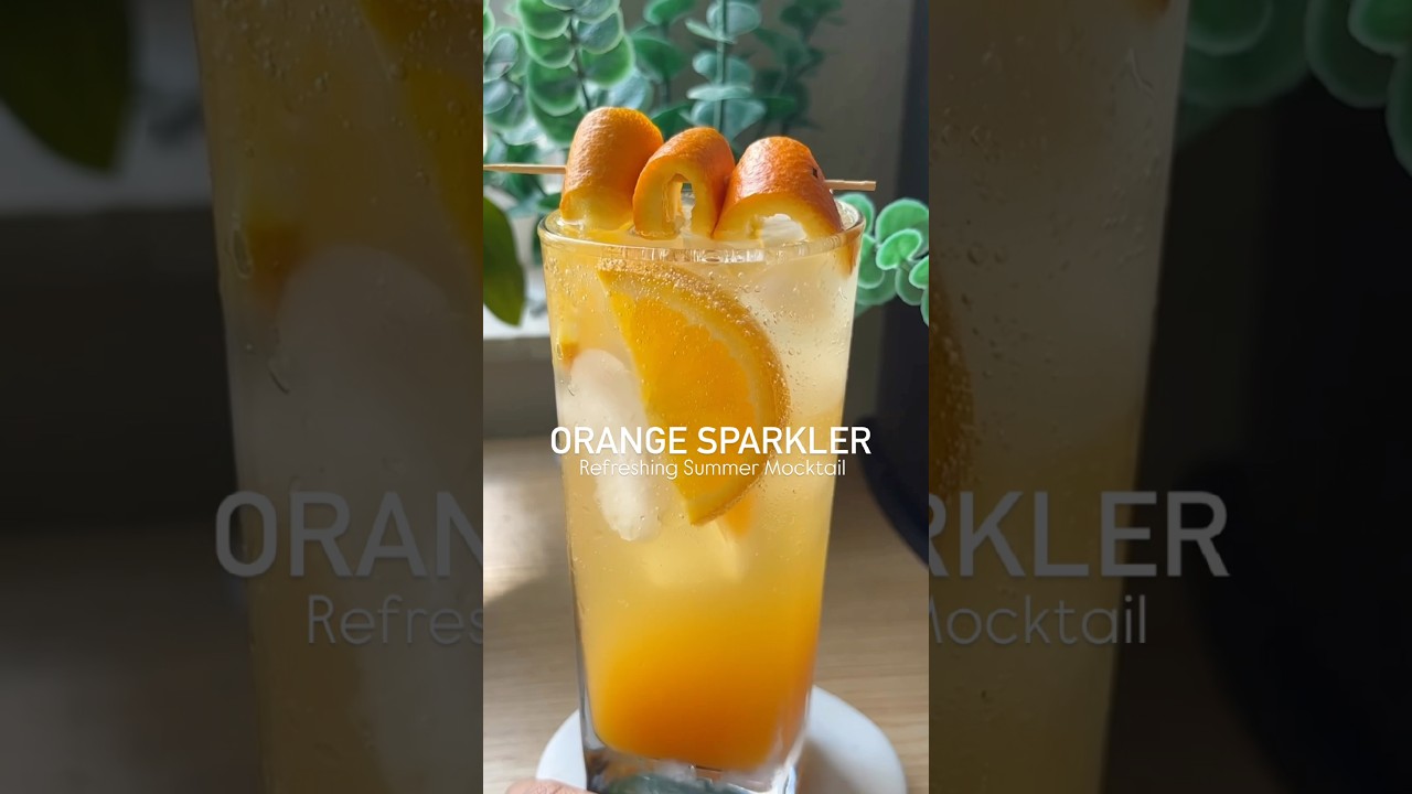 Orange Ginger Sparkler | Easy Summer Mocktail with Sparkling Water # ...