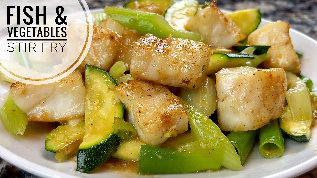 Fish And Vegetables Stir Fry | Quick, Easy And Healthy Cod Fillet Stir ...