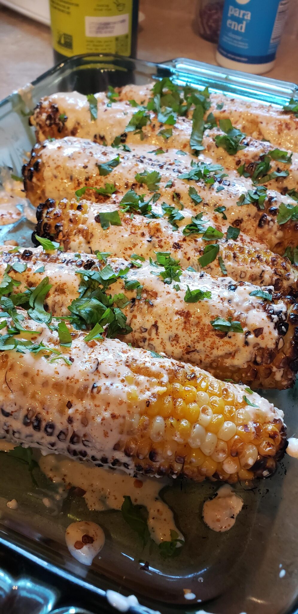 [Homemade] Oven roasted elotes: cojita, mayo, sour cream and tajin ...