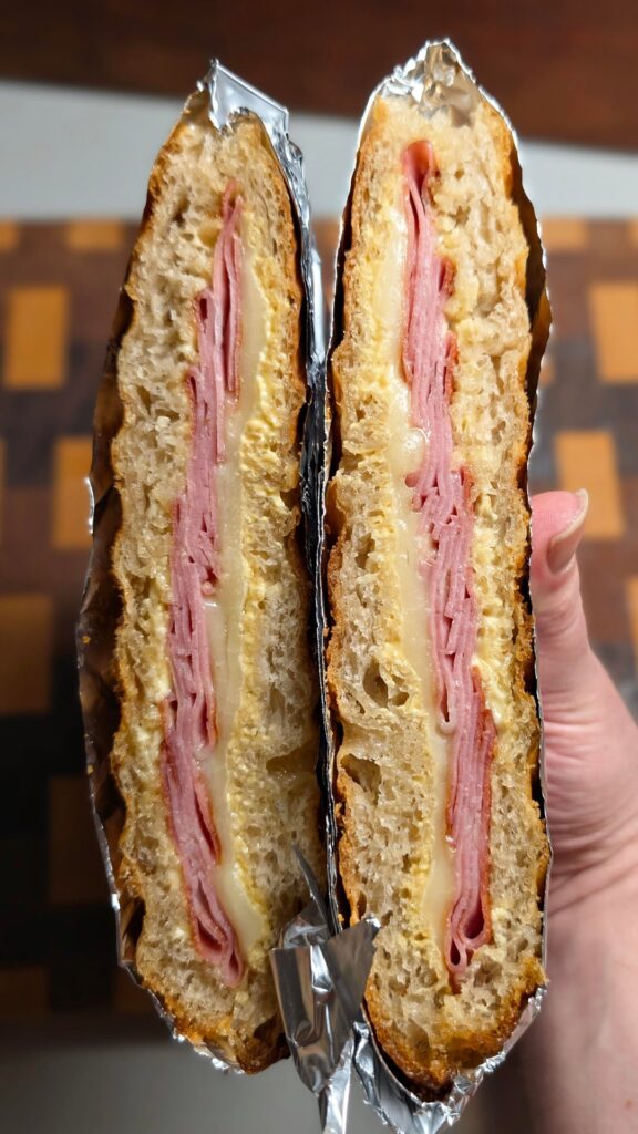 The Bourdain: fried mortadella, provolone, dijon mustard, mayo on ...