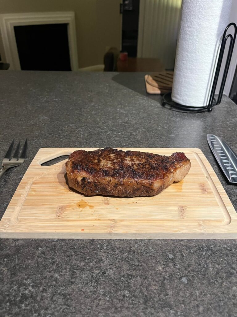 Yesterday I was told my steak was a little too burnt. Redemption Ribeye ...