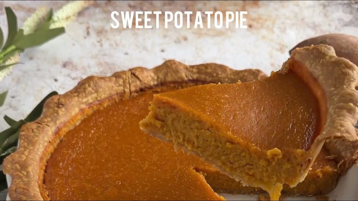 How to Make Sweet Potato Pie Tutorial Video - Dining and Cooking