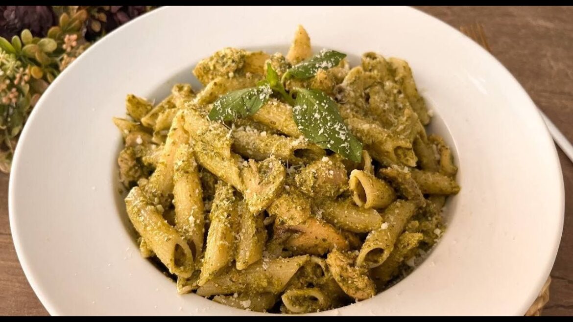 How to Make Penne Pasta! Penne Pasta With Pesto Sauce Recipe! - Dining ...