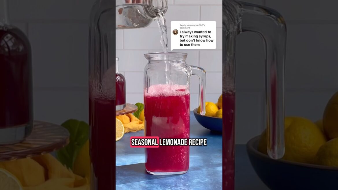 How to use infused syrups at home: lemonade edition! - Dining and Cooking