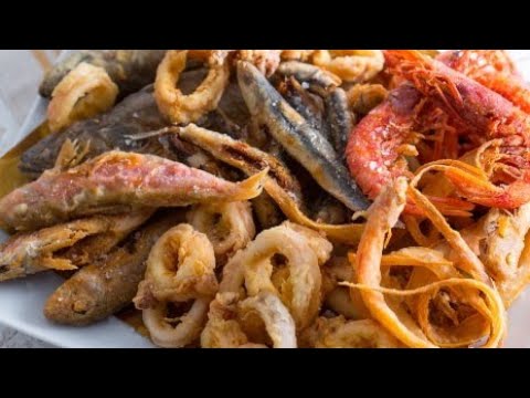 Fritto misto di pesce mixed fried Fish italian cuisine ingredients ...