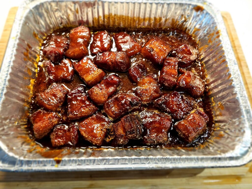 Pork belly burnt ends I made for a halloween party - Dining and Cooking