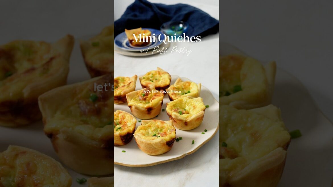Mini Quiches with Puff Pastry #brunchrecipe #quichelorraine - Dining ...