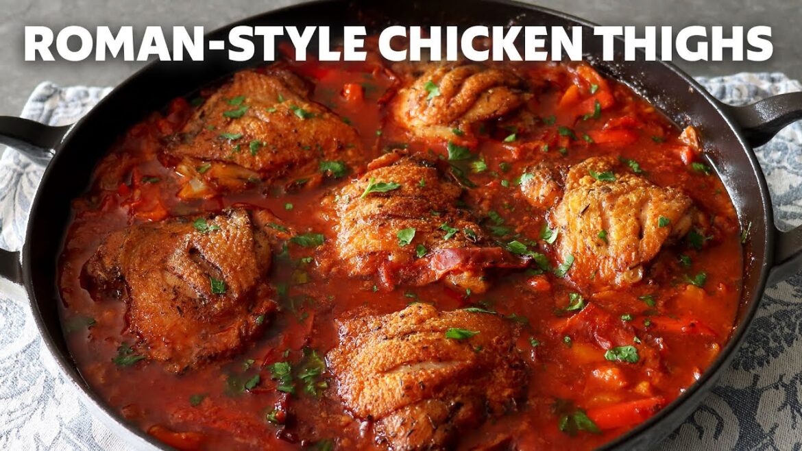 Roman-Style Chicken | Food Wishes - Dining and Cooking