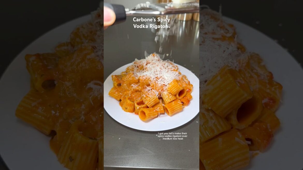 Carbone’s Infamous Spicy Vodka Rigatoni - Dining and Cooking