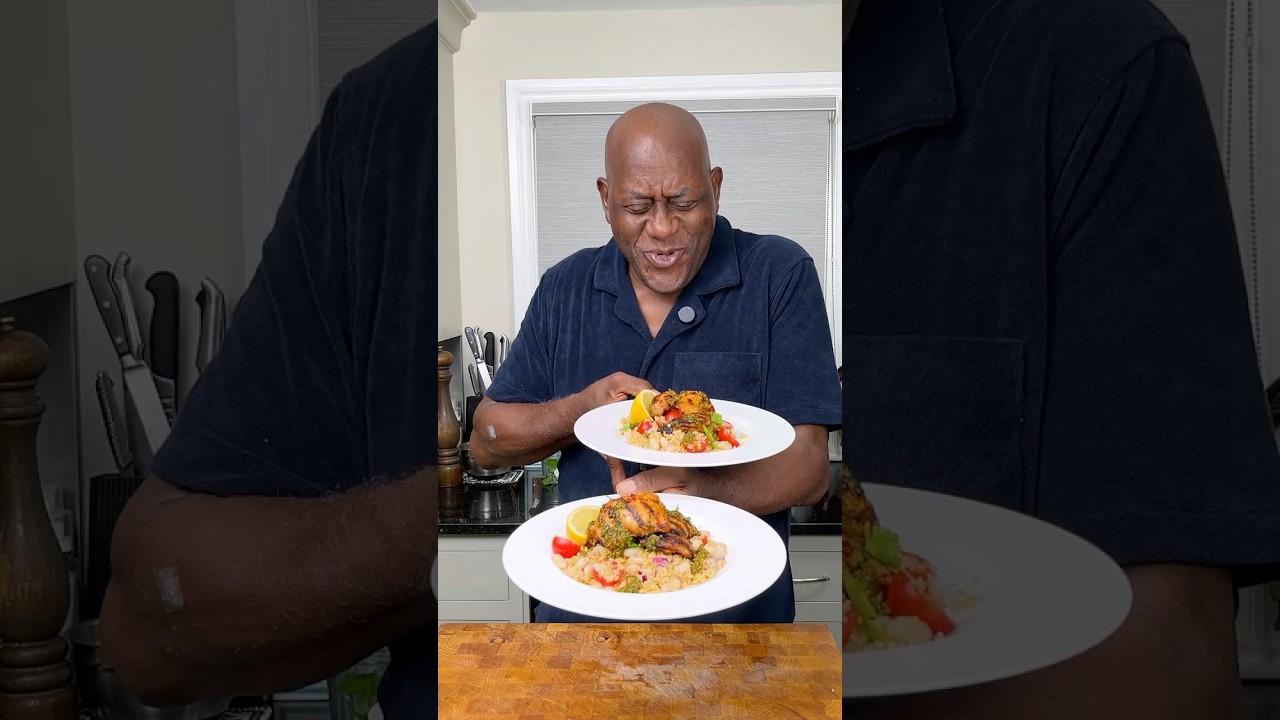 ROSE HARISSA CHICKEN & WHITE BEAN COUSCOUS SALAD WITH CHERMOULA ...