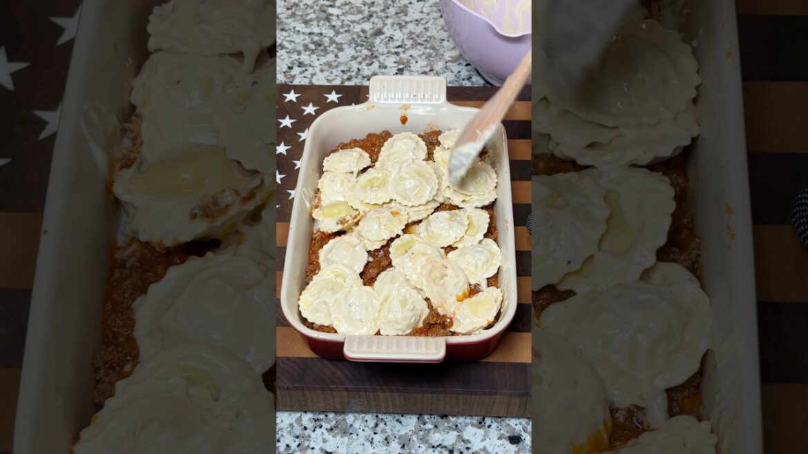 I accidentally made Ravioli Lasagna and it was delicious #recipe # ...