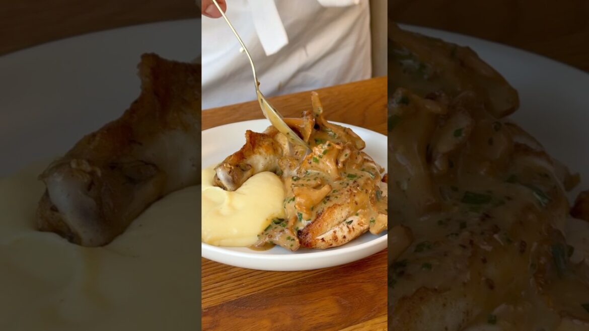 Chicken with girolle mushrooms #cosyclassics #chicken #mushrooms # ...
