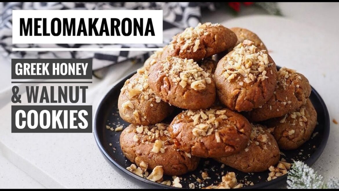 Melomakarona - Greek Walnut & Honey Cookies - The ultimate Christmas ...