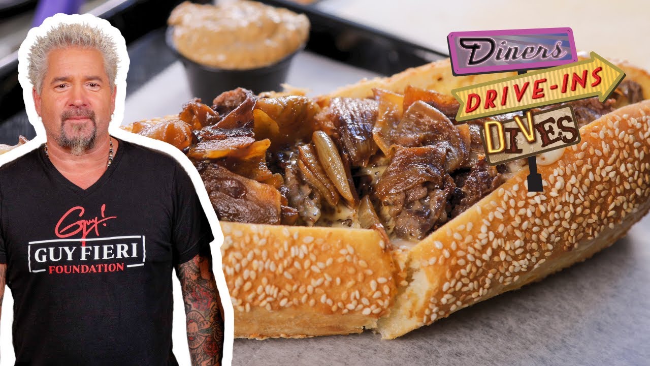 Guy Fieri Devours *Out of this World* Cheesesteak in OH | Diners, Drive ...