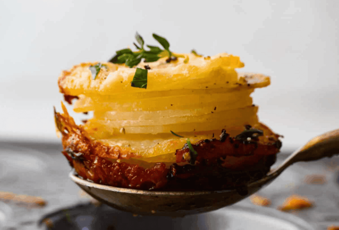 Crispy Cheesy Potato Stacks (Easy Side Dish) - Dining and Cooking
