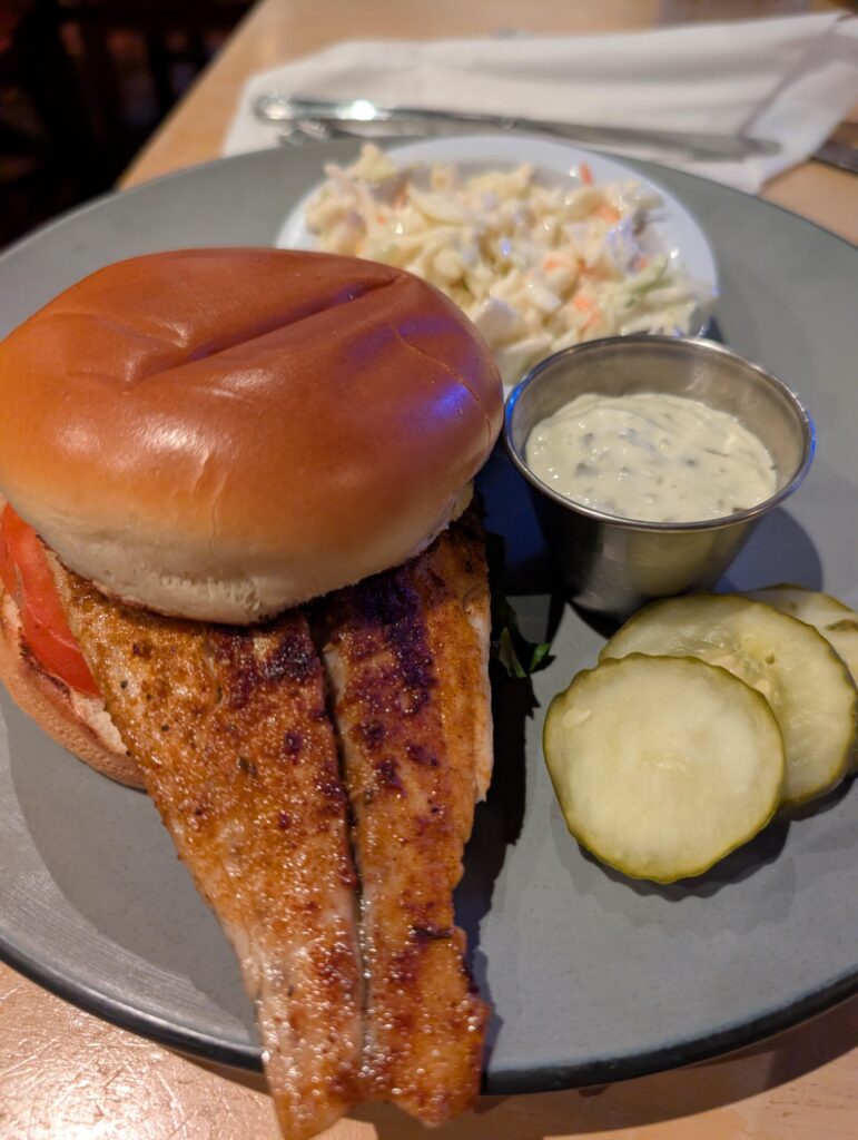 Blackened Redfish Sandwich - Dining and Cooking
