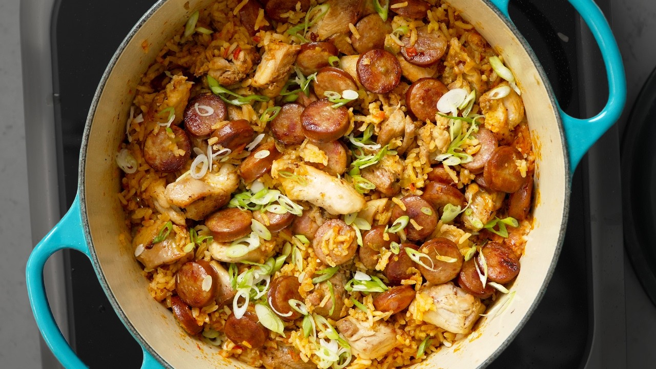 Creole Jambalaya — Chicken & Sausage One-Pot Rice - Dining and Cooking