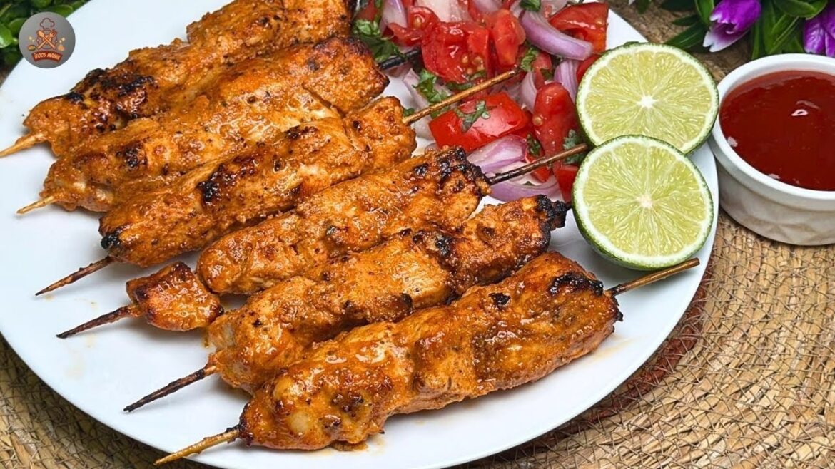 Barbeque Chicken Shish Tawook Recipe | Authentic Arabic Shish Tawook ...