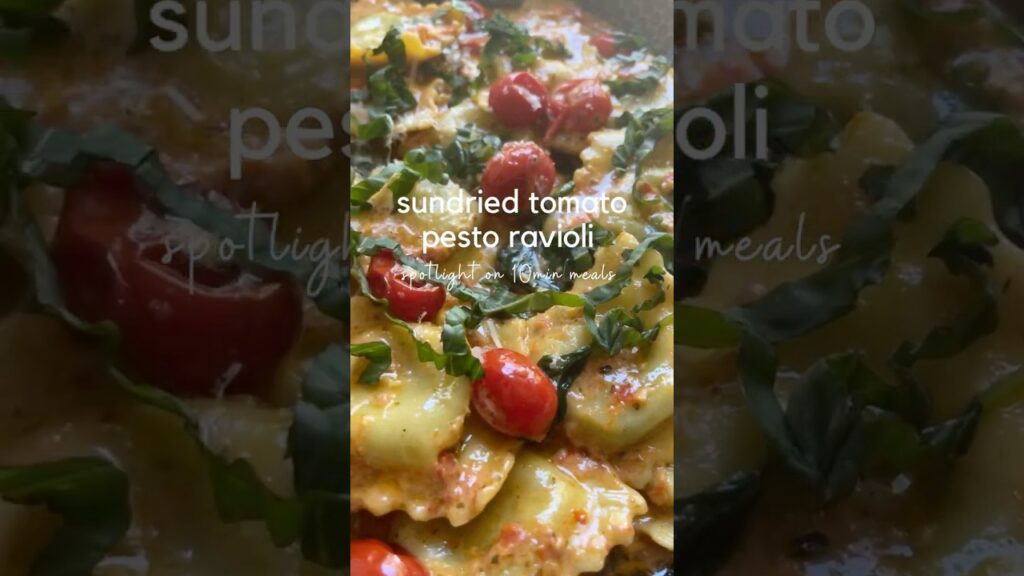 Sundried Tomato Pesto Ravioli #foodlover #recipeshorts #italianrecipes ...