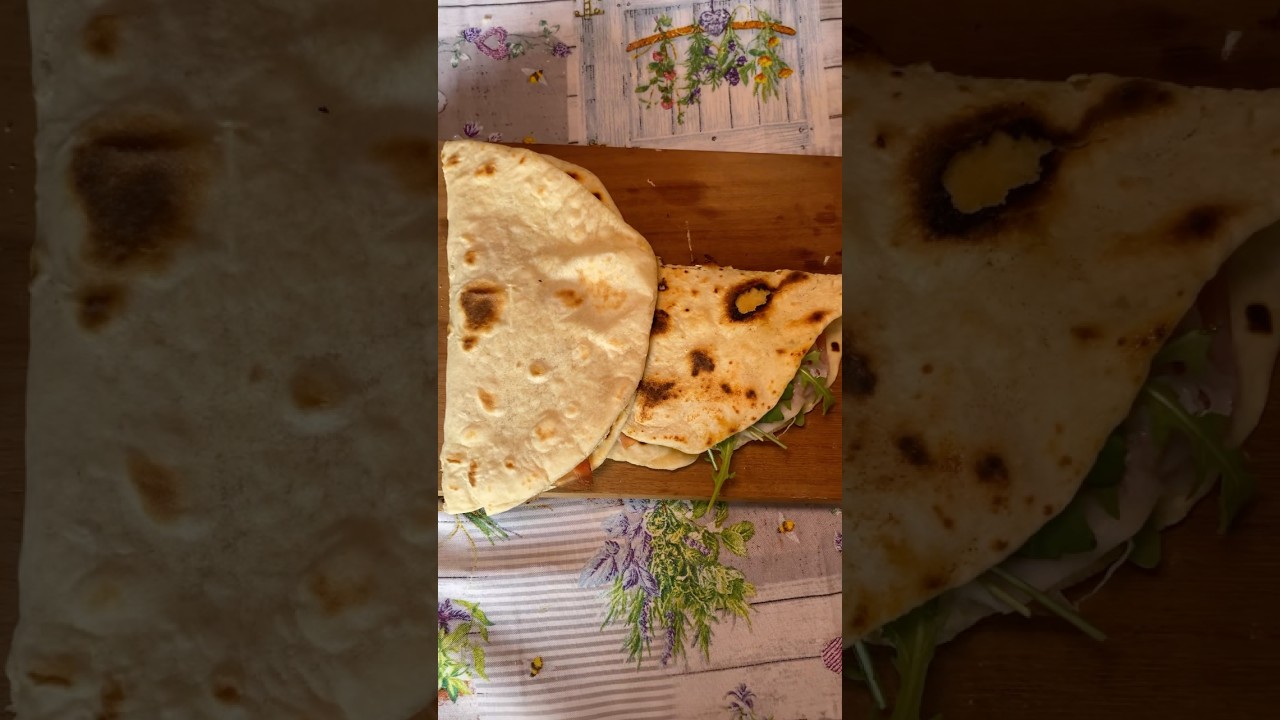 PIADINA CROCCANTE FARCITA (ricetta in descrizione) - Dining and Cooking
