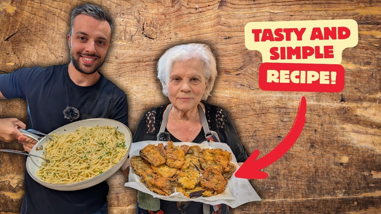 Authentic Italian Fried Eggplant & Garlic Pasta with Nonna - Dining and ...