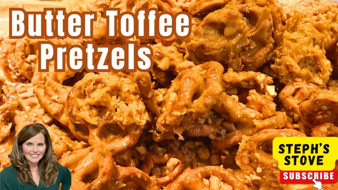 Butter Toffee Pretzels | Easy Sweet & Crunchy Toffee-Coated Pretzels ...