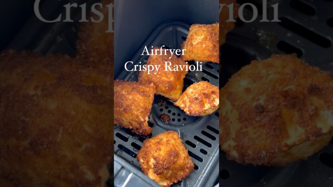Air Fryer Crispy Ravioli #airfryer #snackideas #snacks #recipe #recipes ...