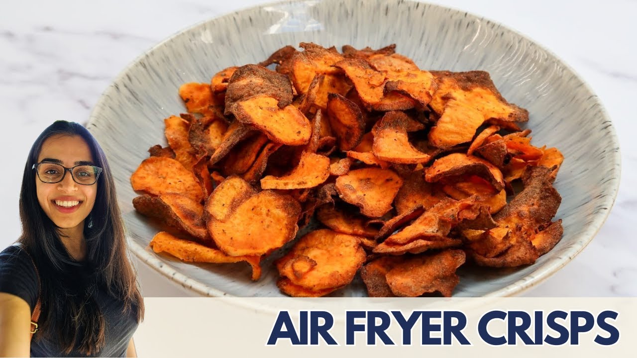 Crispy Air Fryer Sweet Potato Chips – EASY & Healthy Snack! - Dining ...