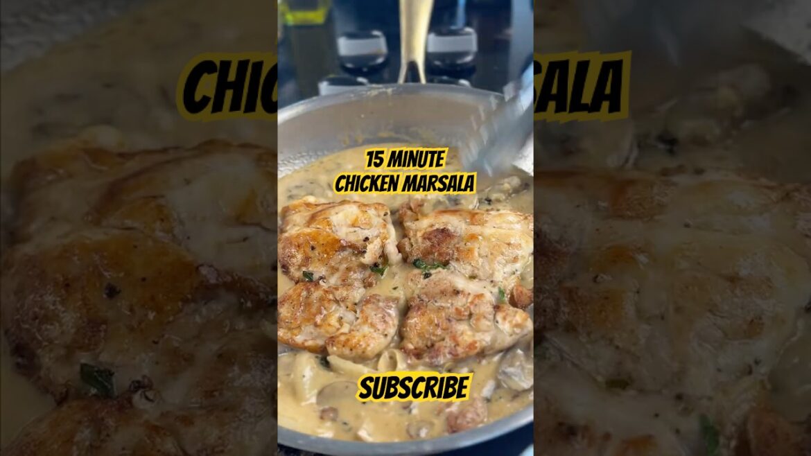 15 Minute Chicken Marsala #recipe #cookingshow #food #cooking # ...