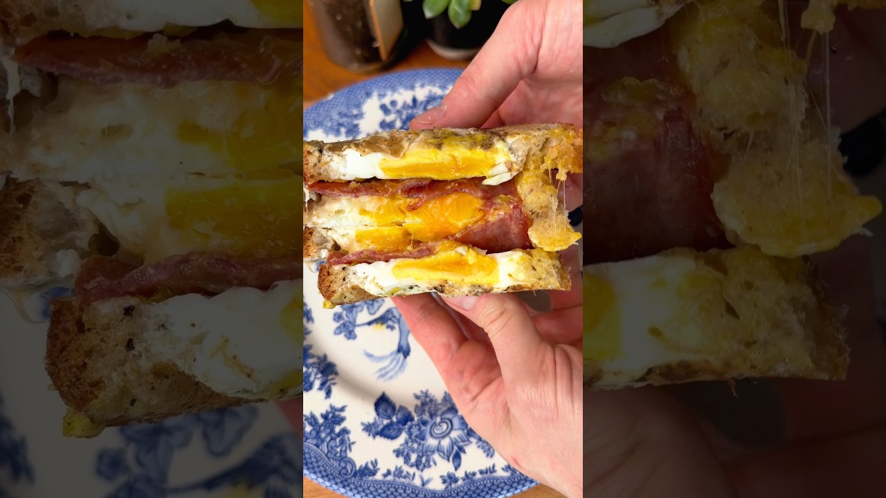 Toad in the Hole x NY Bacon Egg n Cheese Sandwich - Dining and Cooking