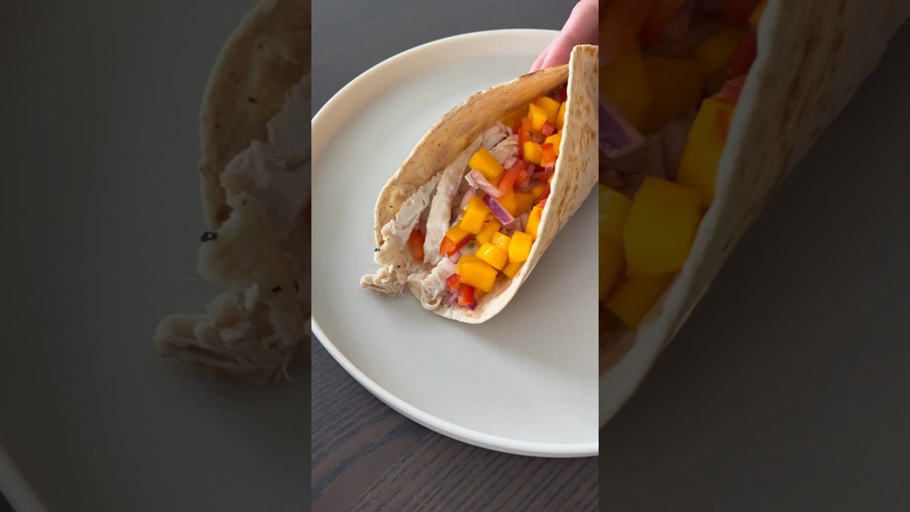 Mango Salsa Chicken Taco #dinner #recipe #tacos #chicken #cooking # ...