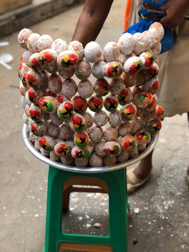 Boiled eggs with the national flag marking Independence Day today ...