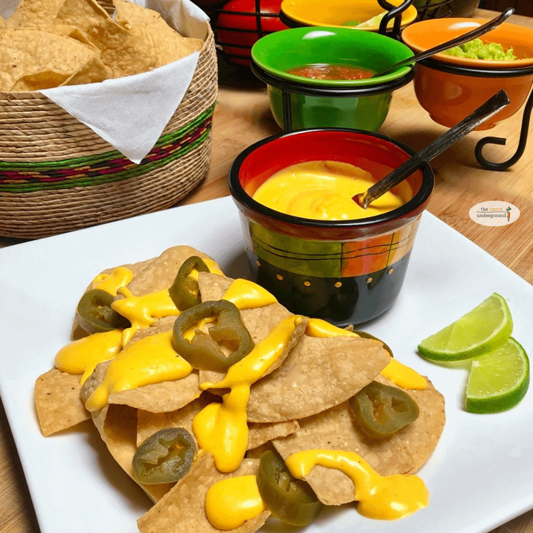 Easy Vegan Cheese Sauce 🧡 a creamy, dreamy, cheddary cheese sauce made ...