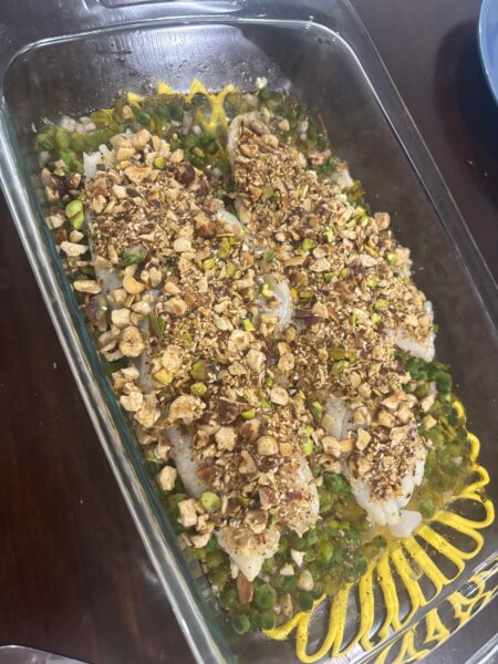 Lemon Garlic Dukkah crusted Cod - Dining and Cooking