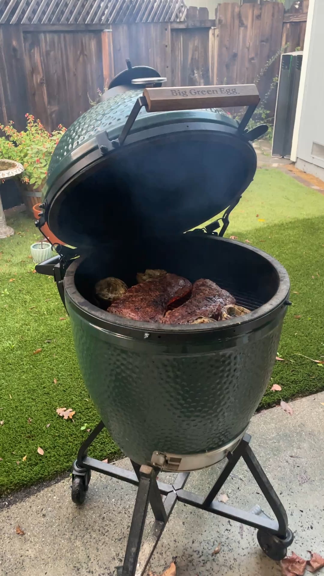 Tritip and artichokes in the rain - Dining and Cooking