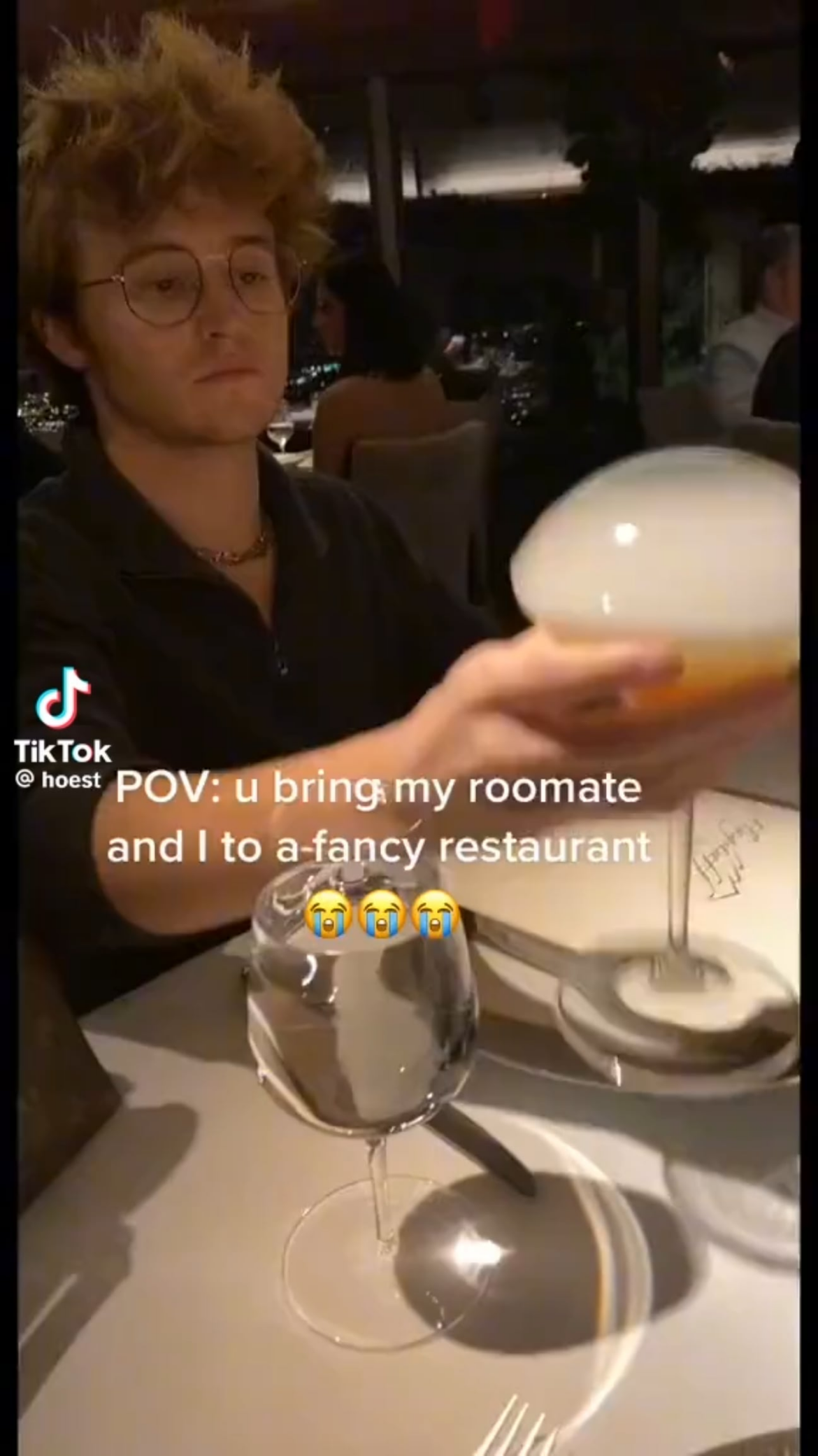 Bro thought he could drink the useless bubble he paid for - Dining and ...