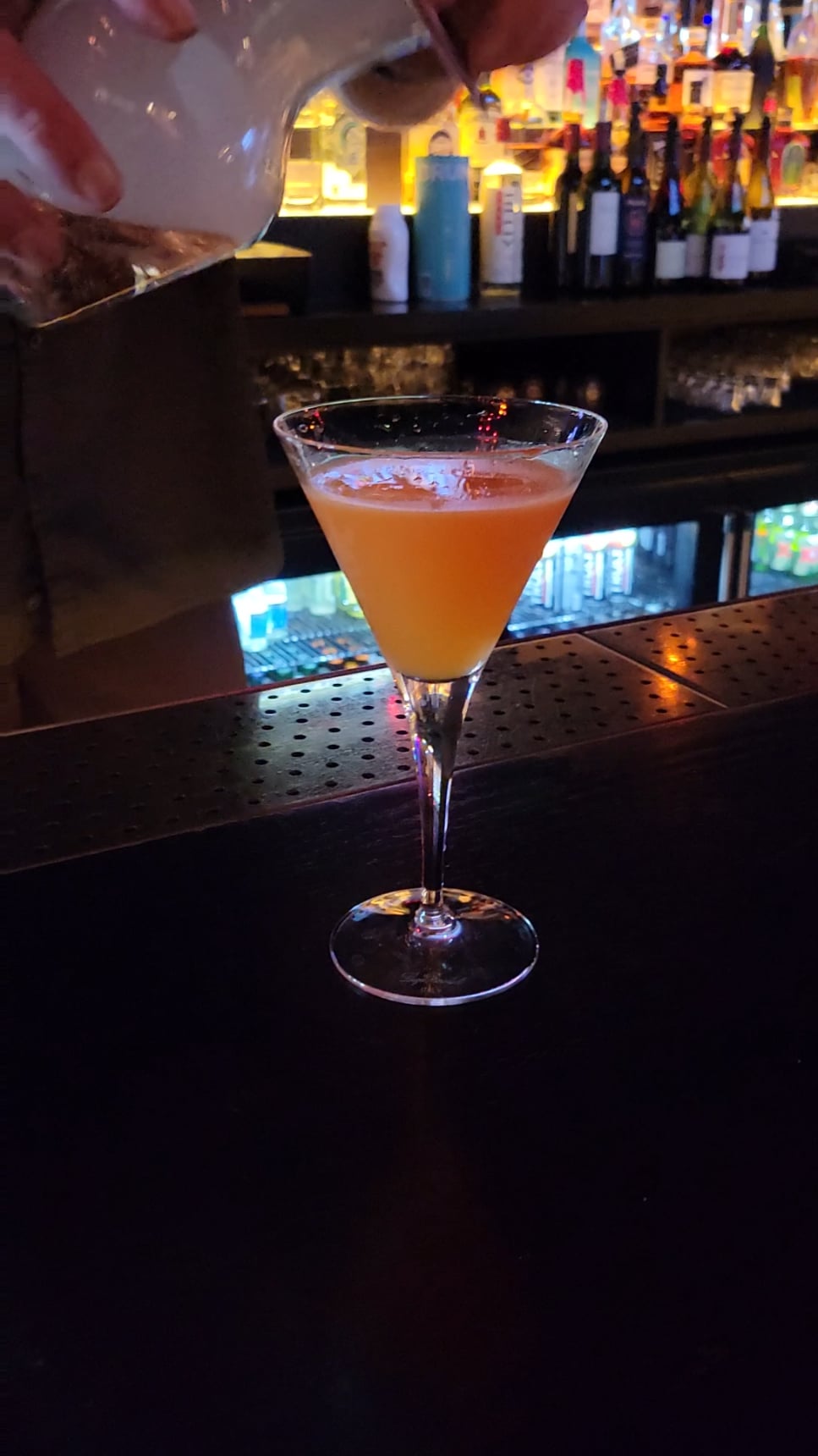 The bartender asked me if I wanted to take out my phone to record ...