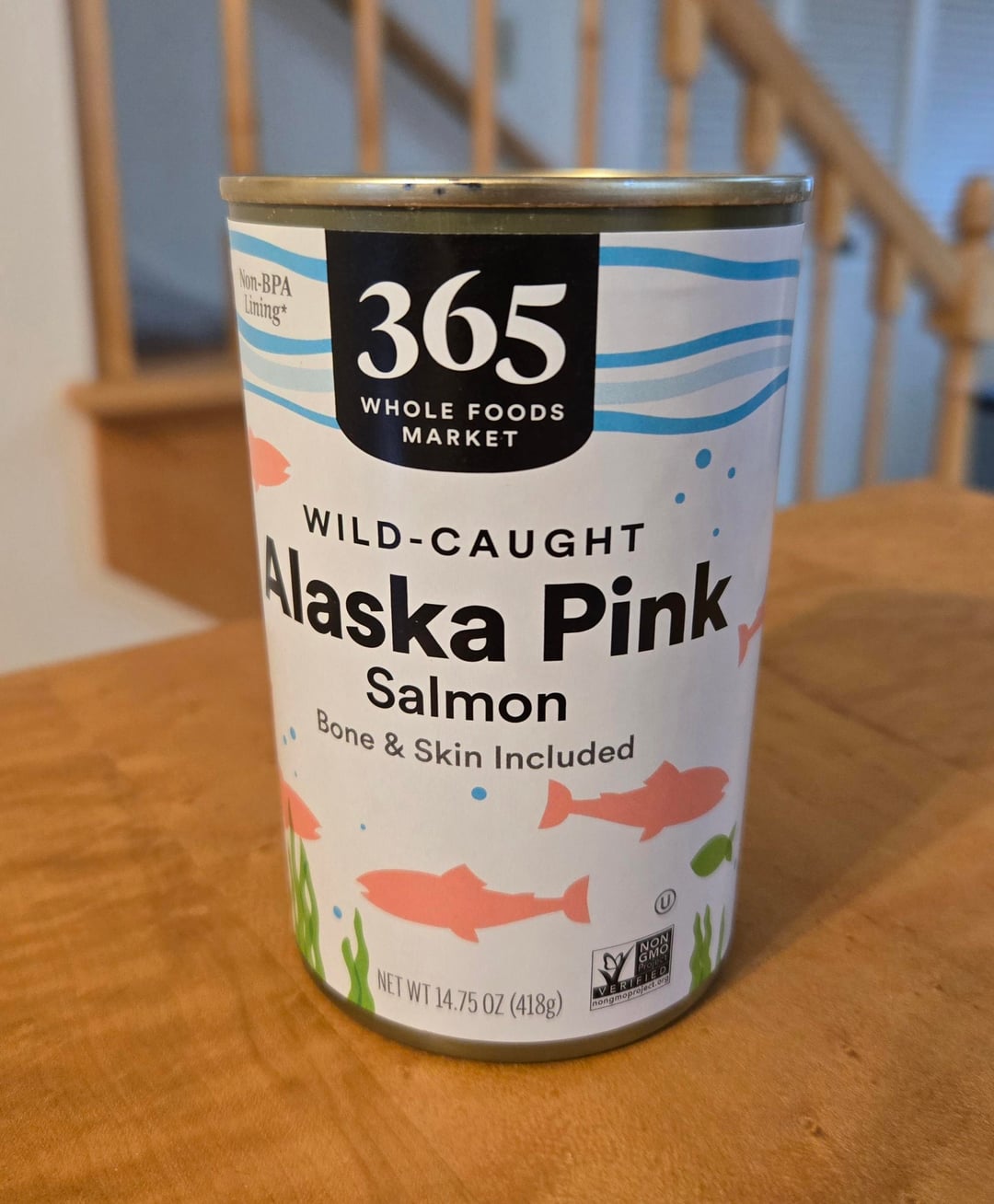 365 Wild-Caught Alaska Pink Salmon with Bone and Skin - Dining and Cooking